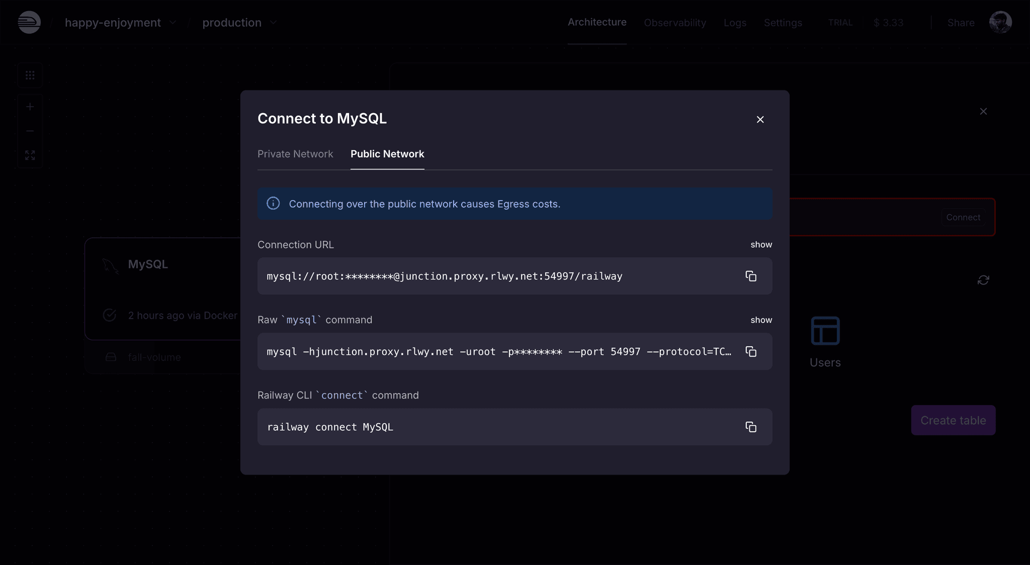Railway MySQL — Sequel Docs | Sequel